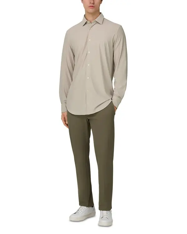 Boggi Milano Piquet Slim Fit Tokyo Shirt - Sand