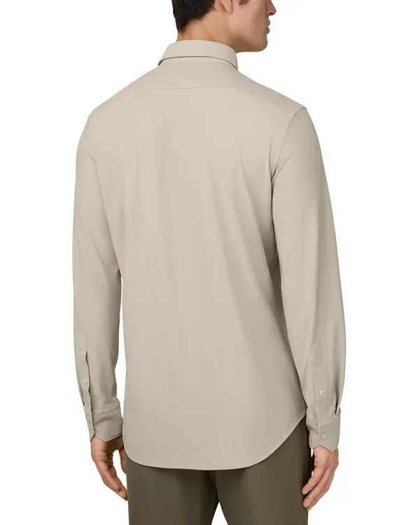 Boggi Milano Piquet Slim Fit Tokyo Shirt - Sand