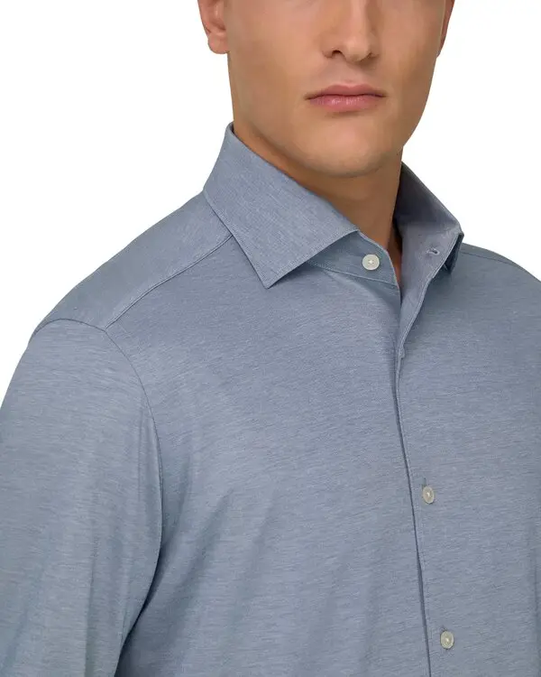 Boggi Milano Regular Fit Japanese Jersey Shirt