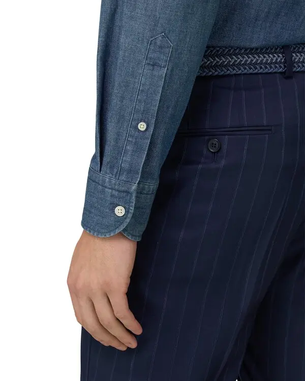 Boggi Milano Regular Fit Cotton Denim Shirt