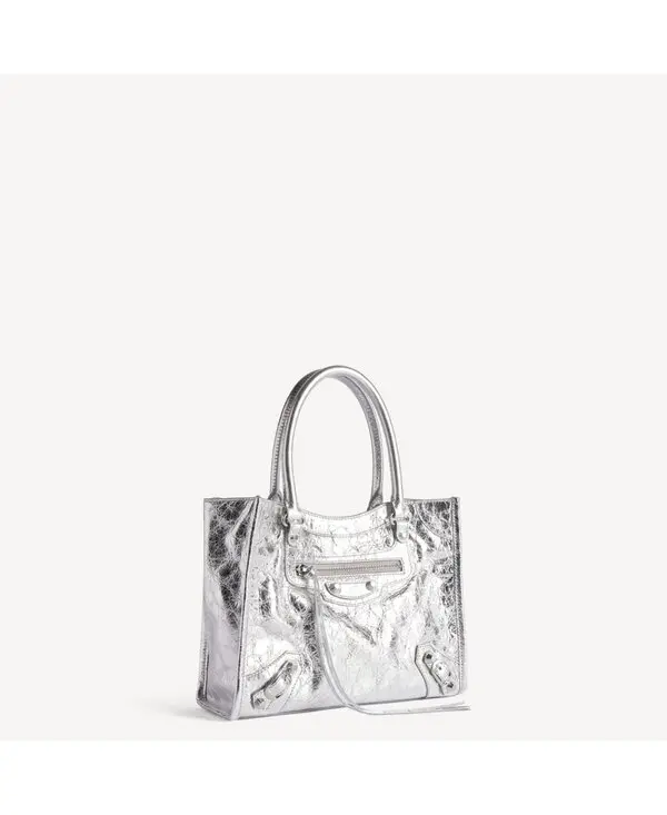 Balenciaga Le City Mini Tote Bag - Silver