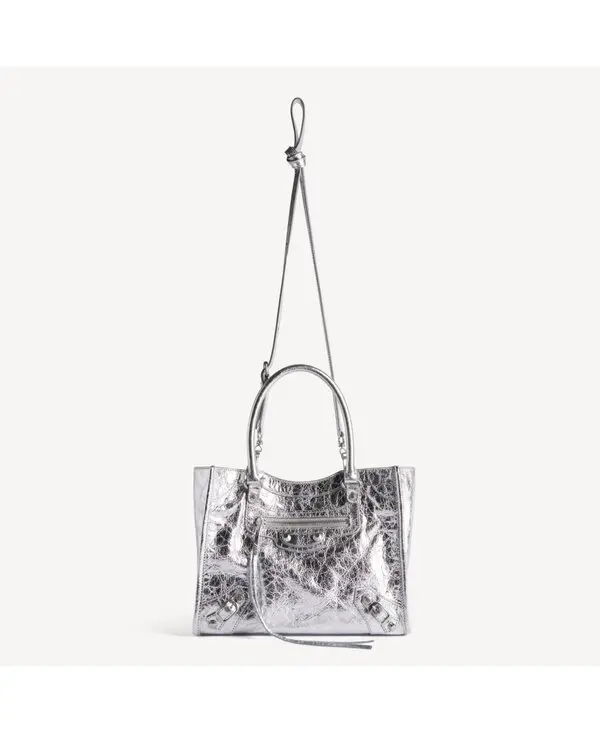 Balenciaga Le City Mini Tote Bag - Silver