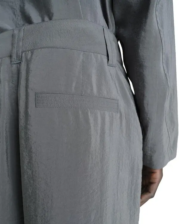 LEMAIRE Relaxed Fit Tailored Pants - Aluminium