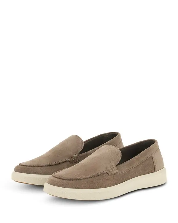 Boggi Milano Suede Leather Loafer Sneakers - Beige