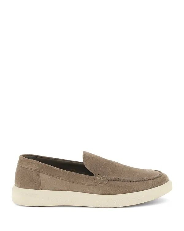 Boggi Milano Suede Leather Loafer Sneakers - Beige