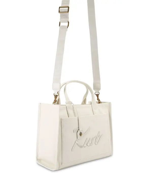 Kurt Geiger Kurt Canvas Tote - White