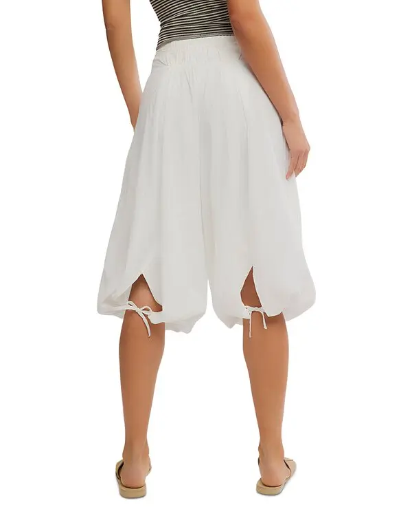 Free People Calle Bubble Crop Pants - Tofu