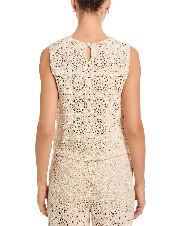 FRAME The Crochet Tank - Cream