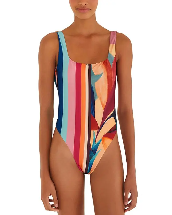 Farm Rio Atlantic Rain Forest One Piece Swimsuit - Multicolor