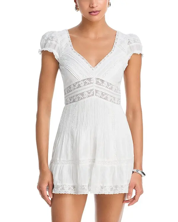 LoveShackFancy Edena Mini Dress