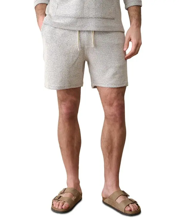Marine Layer Portola 6" Beach Shorts - White/navy