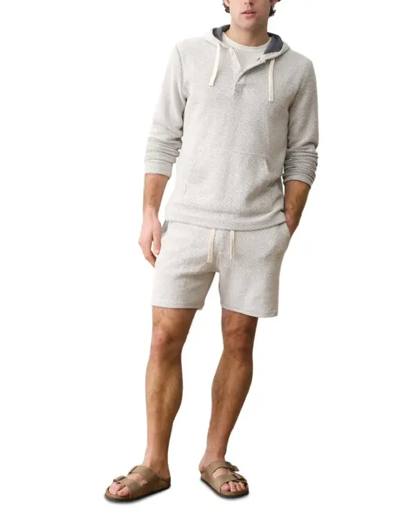 Marine Layer Portola 6" Beach Shorts - White/navy