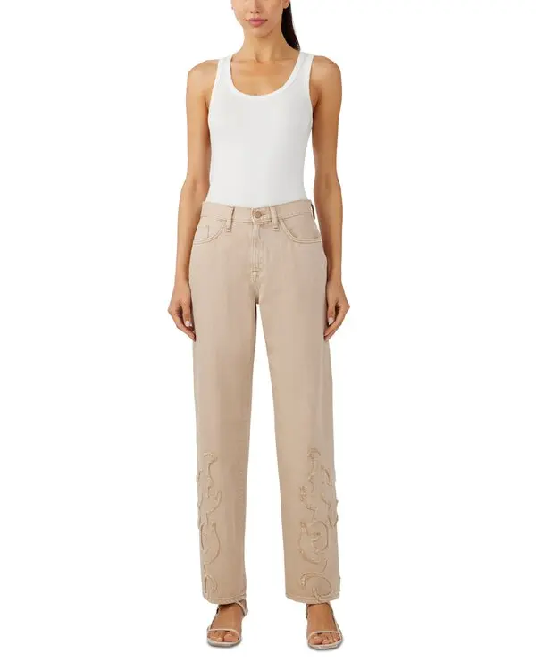 TRIARCHY Birkin Mid-rise Straight Jeans - Coco Mousse