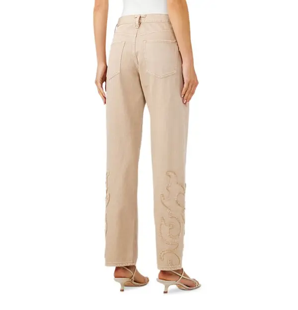 TRIARCHY Birkin Mid-rise Straight Jeans - Coco Mousse