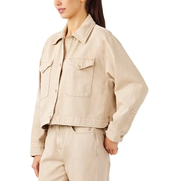 TRIARCHY Cropped Jean Jacket