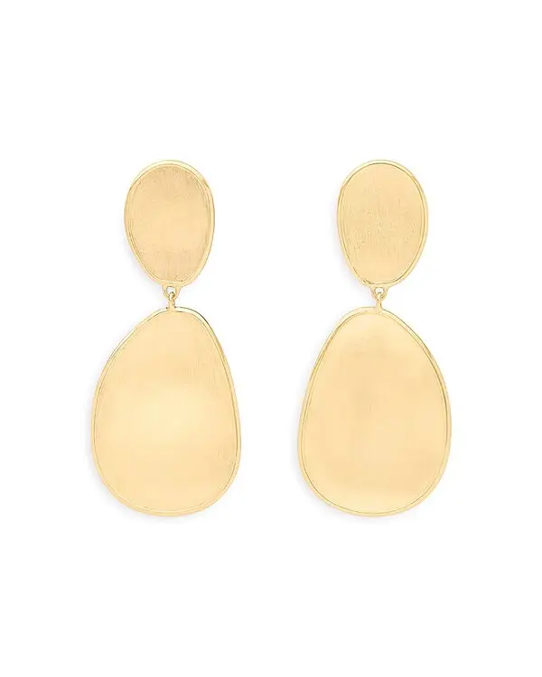 Marco Bicego 18k Yellow Lunaria Double Drop Earrings - Gold