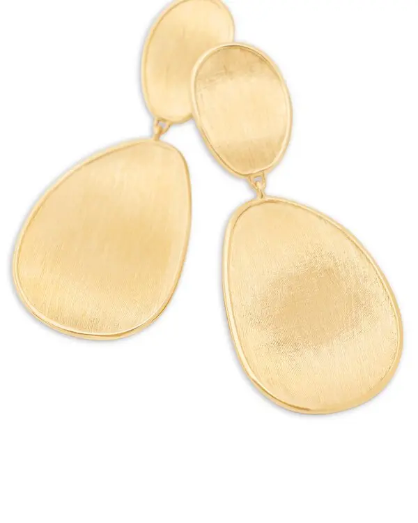 Marco Bicego 18k Yellow Lunaria Double Drop Earrings - Gold