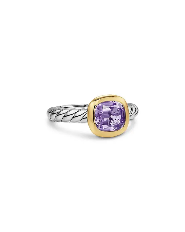 David Yurman Dy Mercer Amethyst Ring - Amethyst/gold/silver