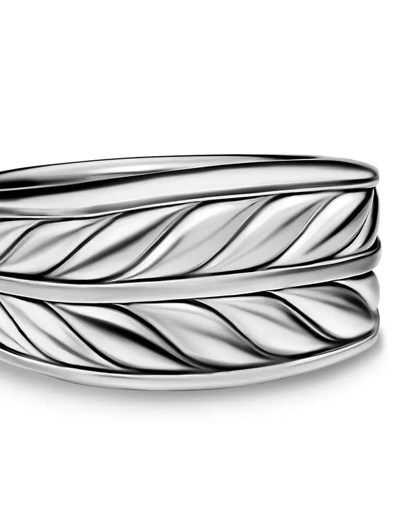 David Yurman Chevron Signet Ring - Silver