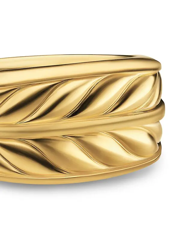 David Yurman Chevron Signet Ring - Gold