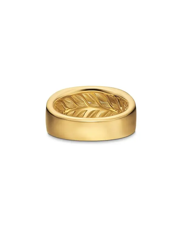 David Yurman Chevron Signet Ring - Gold