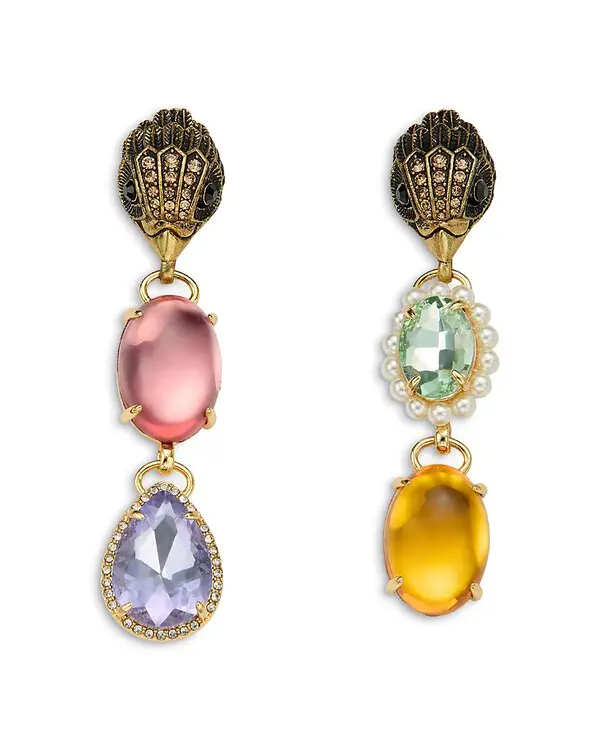 Kurt Geiger Candy Gemstone Signature Eagle Mismatch Earrings - Multi