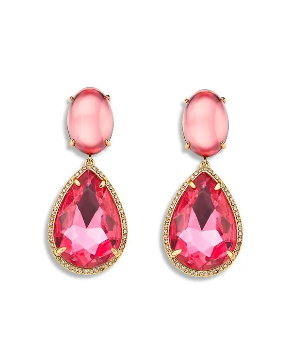 Kurt Geiger Candy Gemstone Drop Earrings - Pink