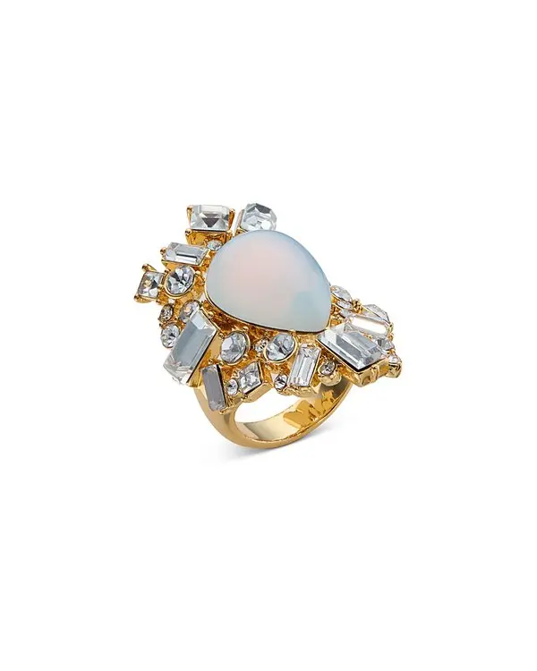 Kurt Geiger Stone Cocktail Ring - Crystal