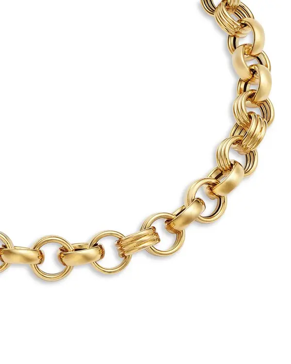 Bloomingdale'S 14k Yellow Rolo Link Bracelet