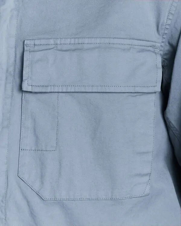 Stone Island Classic Fit Pocket Overshirt - Dark Blue