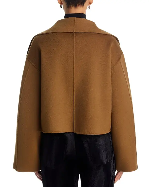 TOTEME Signature Double Wool Jacket - Tabacco