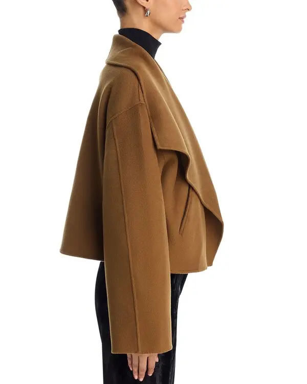 TOTEME Signature Double Wool Jacket - Tabacco