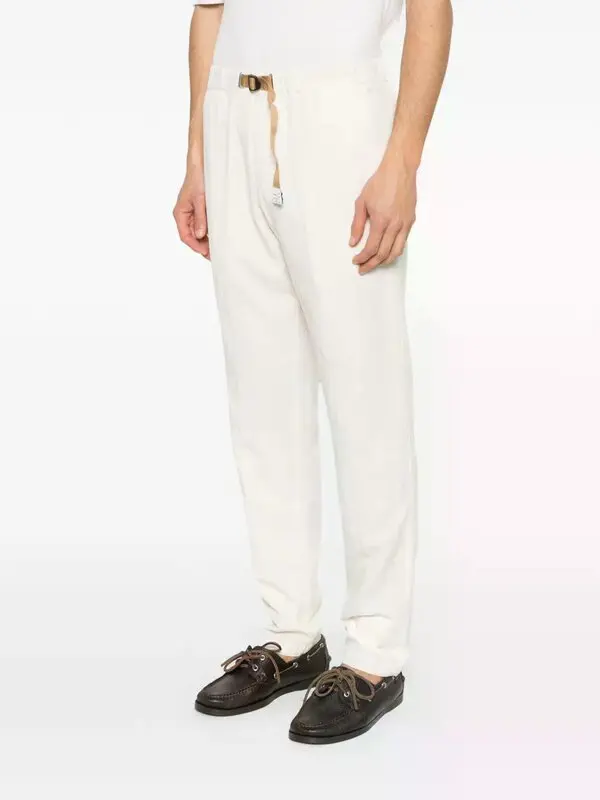WHITE SAND Greg Belted Trousers