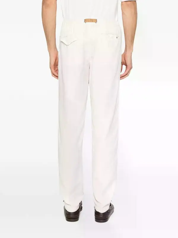 WHITE SAND Greg Belted Trousers