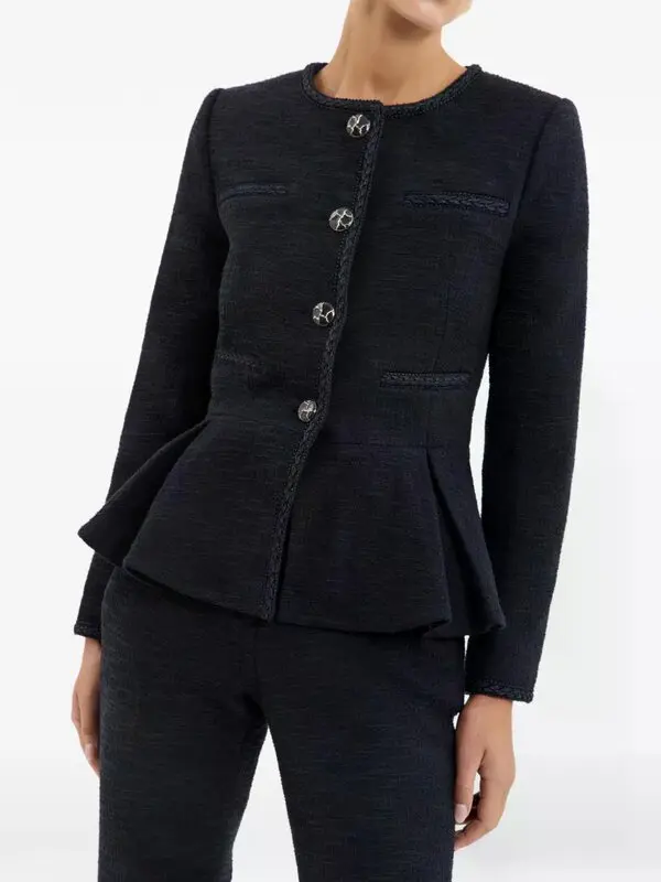 Rebecca Vallance Button-up Peplum Jacket