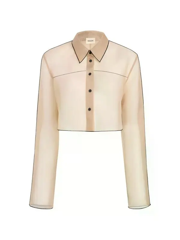 Khaite Fritz Silk Organza Top