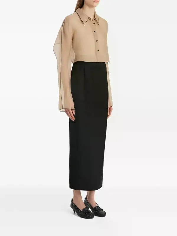 Khaite Fritz Silk Organza Top