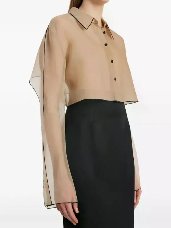 Khaite Fritz Silk Organza Top