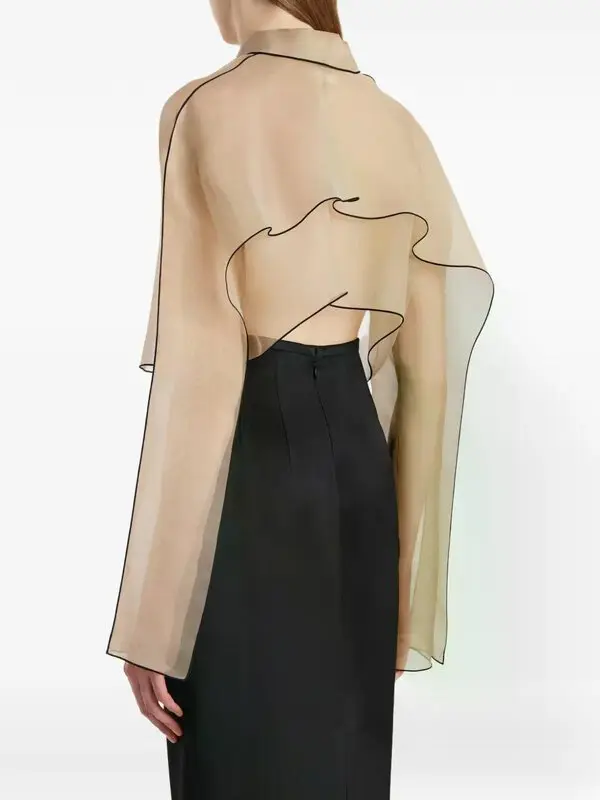 Khaite Fritz Silk Organza Top