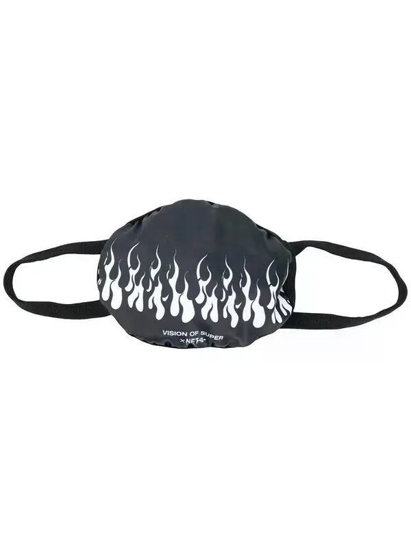 VISION OF SUPER Double Flame Face Mask - Black