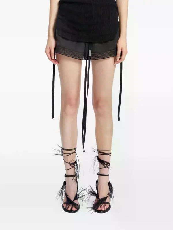 ANN DEMEULEMEESTER Elya Feather-detailed Sandals