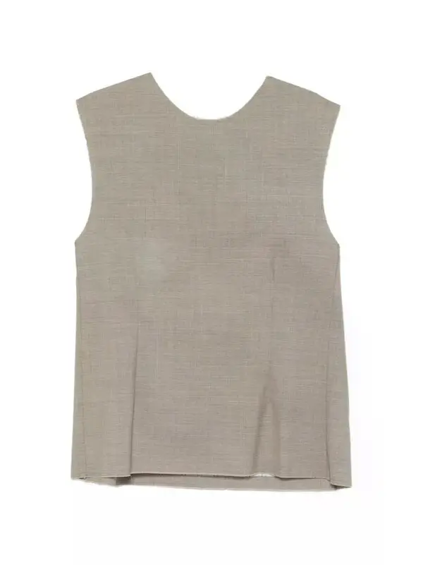 SONIA CARRASCO Raw-hem Vest