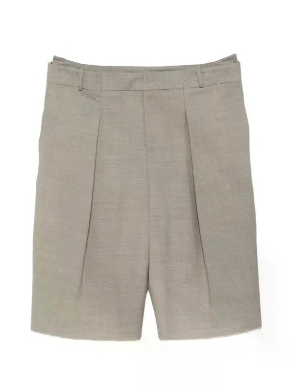 SONIA CARRASCO Pleated Tailored Shorts