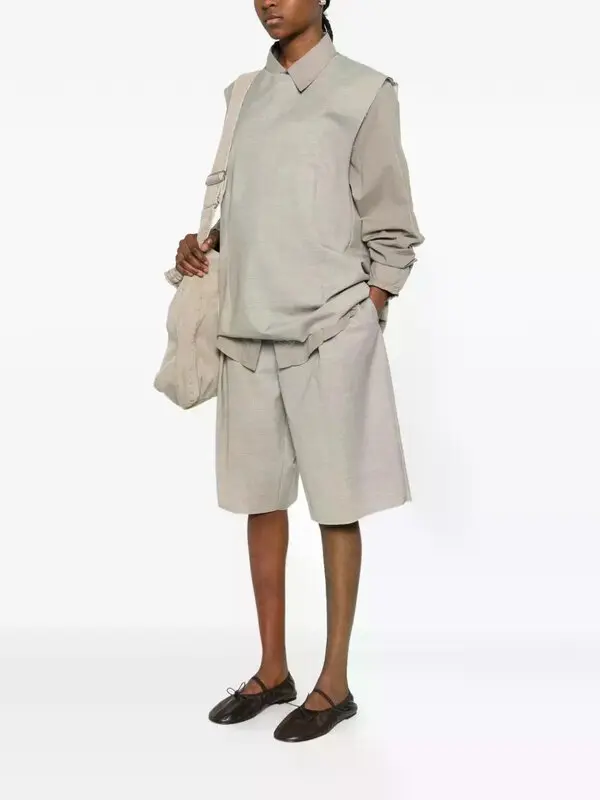 SONIA CARRASCO Pleated Tailored Shorts