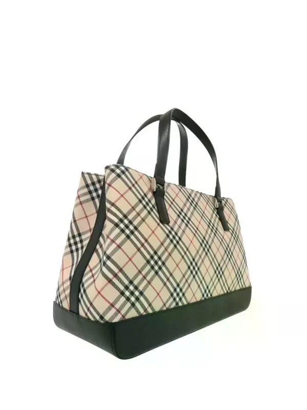 Burberry Nova Check Canvas Tote Bag