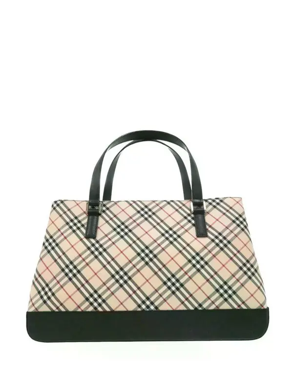 Burberry Nova Check Canvas Tote Bag