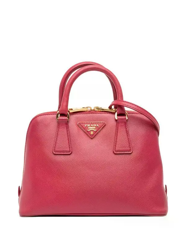 Prada Saffiano Lux Promenade Satchel - Pink