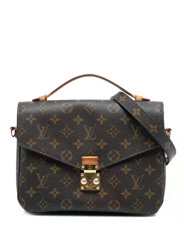 LOUIS VUITTON 2016 Monogram Pochette Metis Satchel - Brown