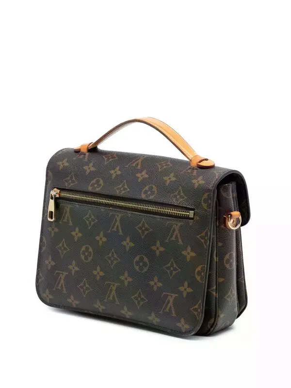 LOUIS VUITTON 2016 Monogram Pochette Metis Satchel - Brown