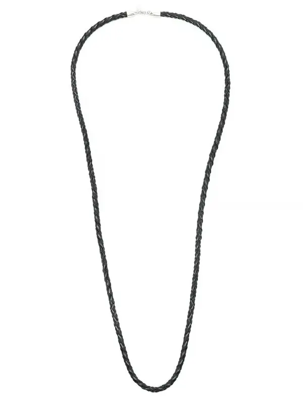 AMIR SLAMA X Julio Okubo Leather Necklace - Black